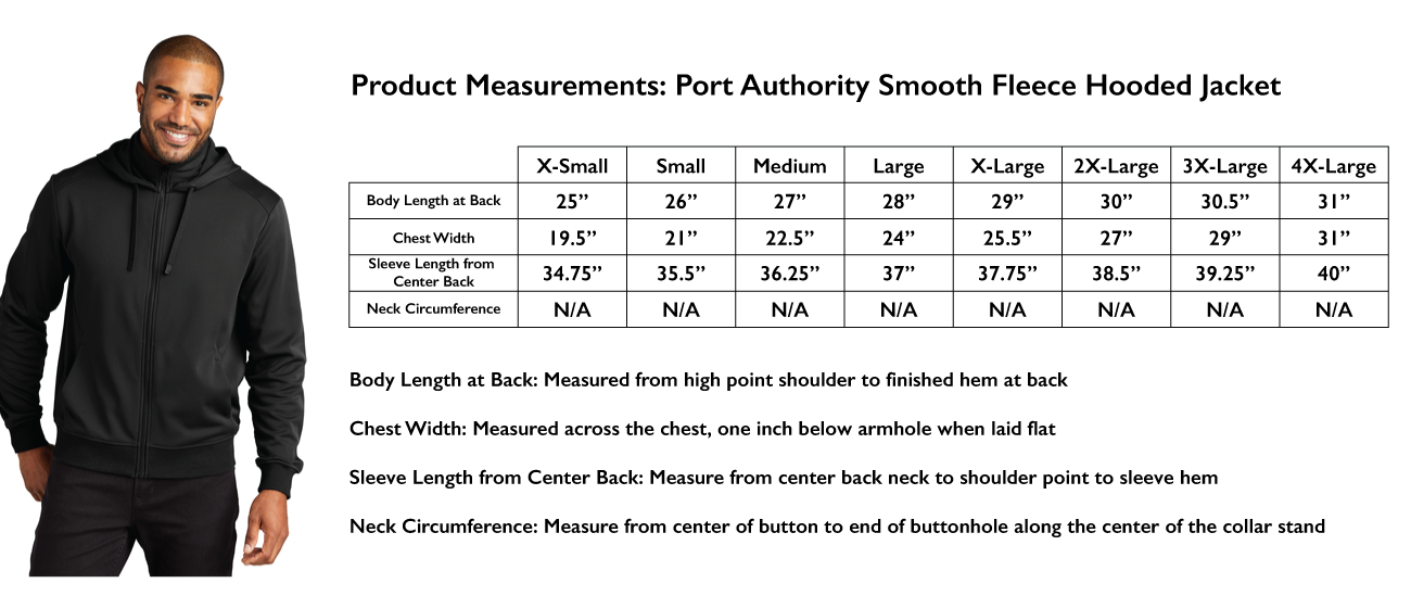 Port Authority Smooth Fleece Hooded Jacket - Jacuzzi