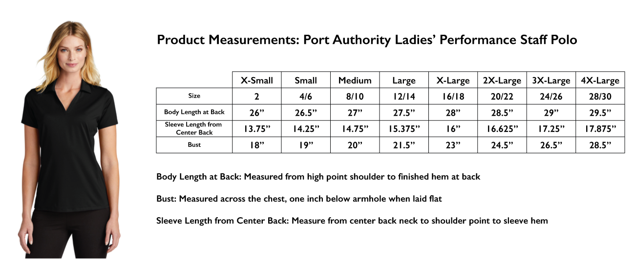 Port Authority Ladies' Performance Staff Polo - Jacuzzi