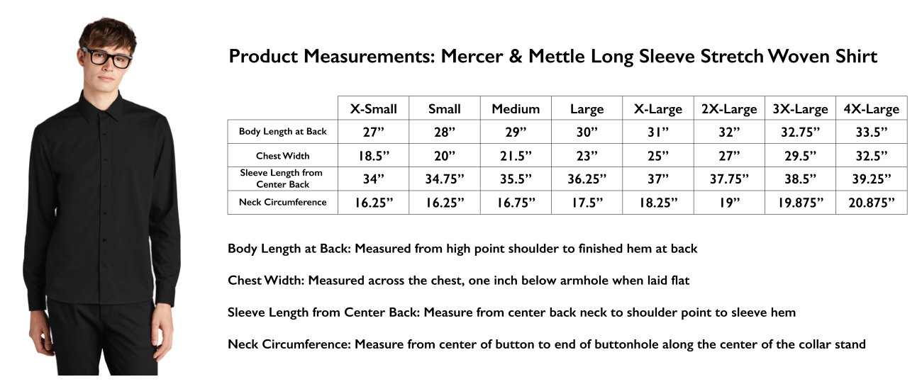 Mercer & Mettle Long Sleeve Stretch Woven Shirt - Jacuzzi