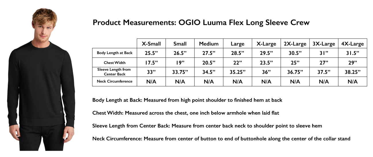 Ogio Luuma Flex Long Sleeve Crew - Jacuzzi