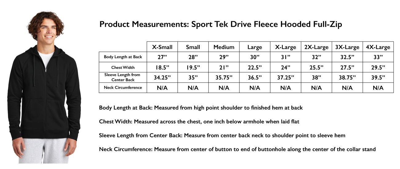 Sport-Tek Drive Fleece Hooded Full Zip - Jacuzzi