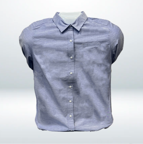 Men's Light Blue Oxford Button Down - Altumint Store